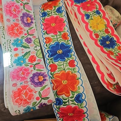 HANDMADE .mexico Hair Bow. Moño Folklorico Mexicano .jalisco Hair Bow ...