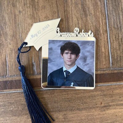 Custom Graduation Photo Magnet, Graduation Cap, Class of 2024 ...