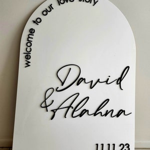 Arch Wedding Welcome Sign Acrylic Welcome Sign Welcome Board White ...