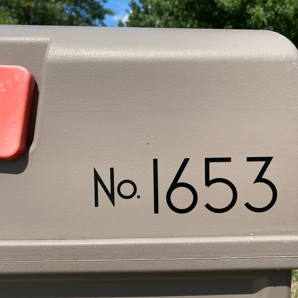 House Number Decal, Street Address # Sticker for Home, Apartment Door ...