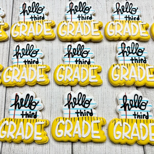 Hello Grade Cookie Cutter: Back to School Treat Cutter - Etsy