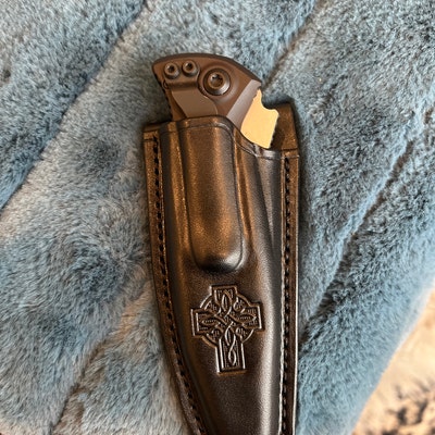 Custom Leather Sheath for Benchmade Barrage 580 583 Folding Knife - Etsy