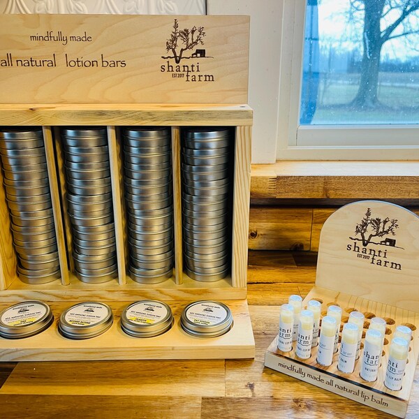 2 Oz Tin Display / 2 5/8" Tin Display / Solid Cologne Display / Lips ...