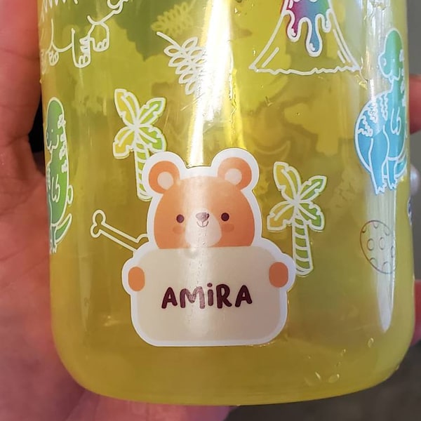 Kid Name Label｜laminated Kid Name Sticker｜waterproof Kid Name｜kids ...