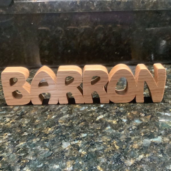 Wooden Name, Custom Desk Name, Wooden Scroll Saw Name, Wood Name ...