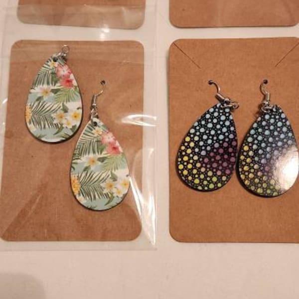 Teardrop Earring Sublimation Template: 1000+ Designs (PNG, SVG) - Etsy