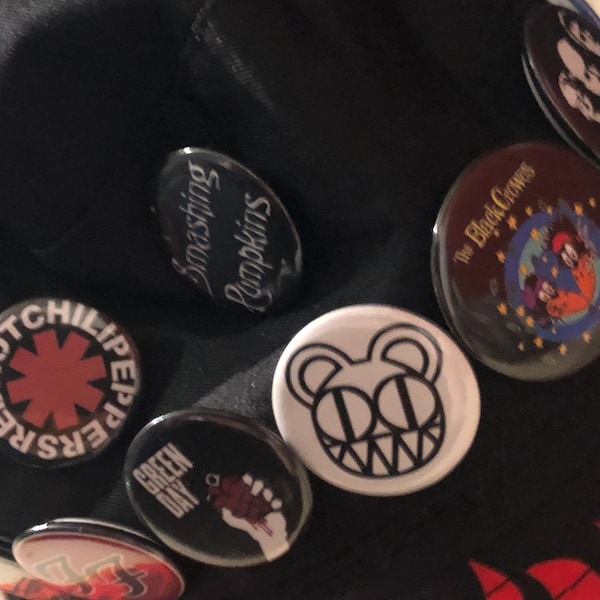Rock Band Pins, Band Pins, Rock Pins - Etsy