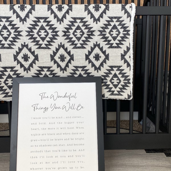 The Wonderful Things You Will Be. Nursery Quote Print. Book Page Art ...