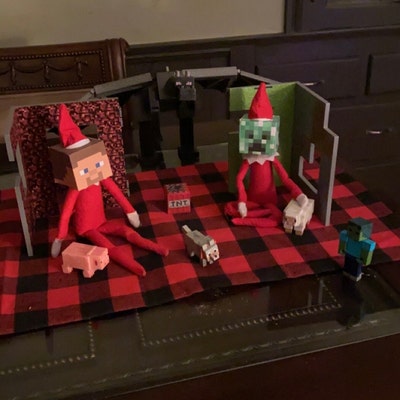 Classic Minecraft Characters Heads Easy Elf Idea Elf - Etsy Australia