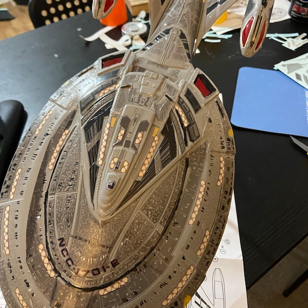 1/1400 Acreation Aztec Decals for AMT Enterprise E Model Kit Star Trek ...