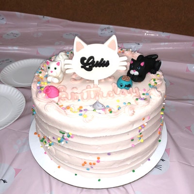 Fondant Cat Cake Toppers Fondant Cats Cat Lover Party Cat and Mouse Cake Toppers - Etsy