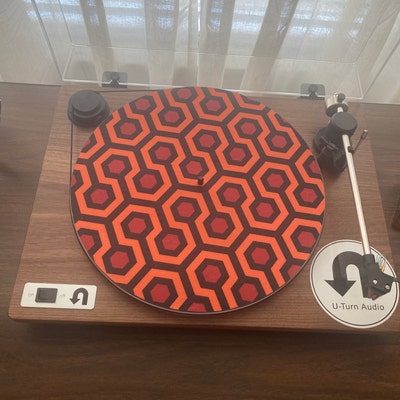 Overlook Hotel Pattern Turntable Slipmat 12 LP Record Player, DJ Slipmat 16oz Felt W/ Glazed ...
