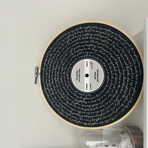 Personalised Song Sheet Music Notes Lyrics Print 1st, 2nd Anniversary ...