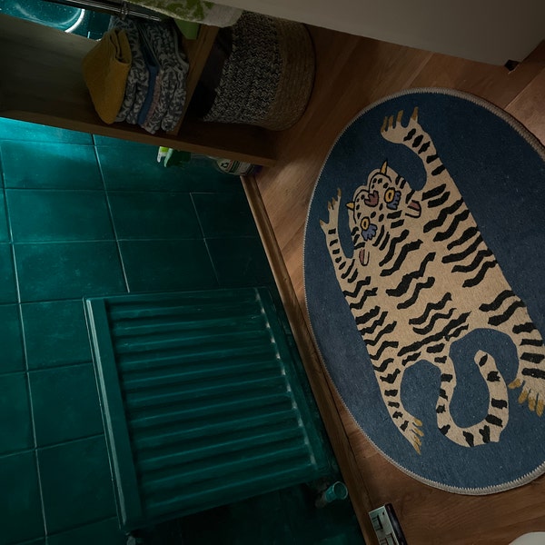 Round Moon Face Figure Rug, Modert Art Design Rug, Stars Figured Rug ...