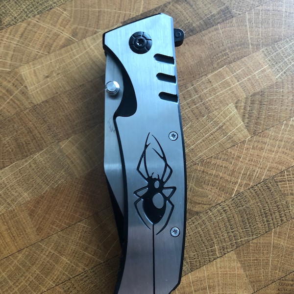 9” Spider Tactical Cool Knife Spring Assisted Open Blade Folding Pocket ...