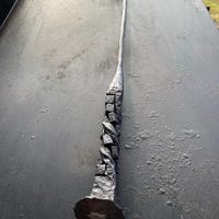 Hand-forged Railroad Spike Meat Flipper – Personalized BBQ Tool ...