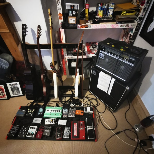 Ruach GR-2 Customisable 5 Way Wooden Guitar Rack and Holder for Guitars ...