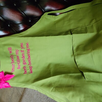 Hot Pink Apron Personalized Apron With Grandchild Name on It - Etsy