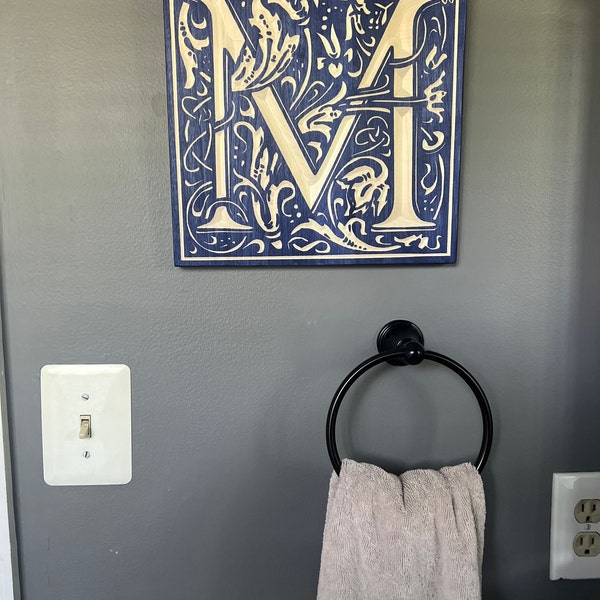 Engraved Letter C, Times New Roman Font, Wood Wall Art, Wood Decor - Etsy