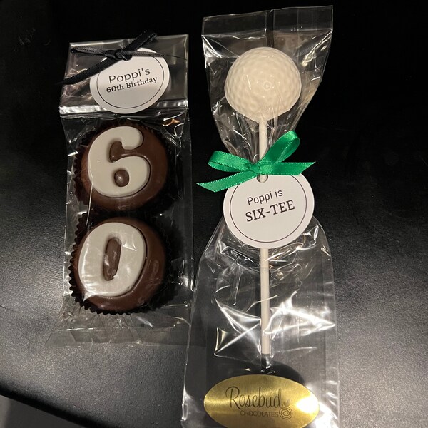 60th Birthday Chocolate Covered Oreo Favors: Personalized Party Treats ...