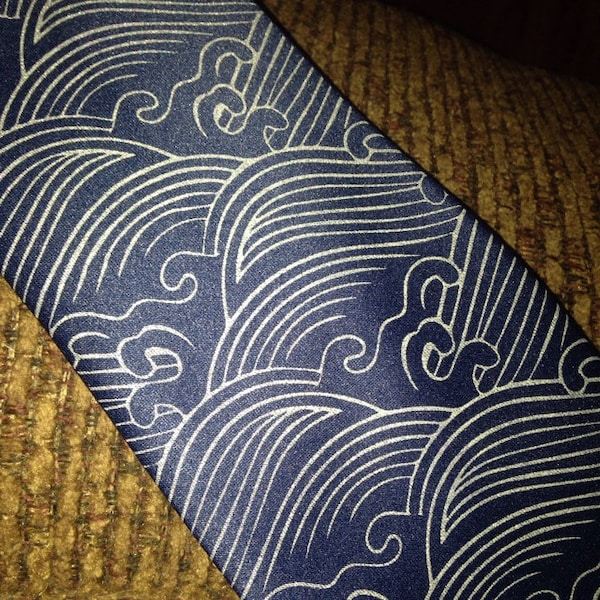 Sea Waves Necktie. Crashing Waves Tie. Beach Wedding Groomsman Necktie ...