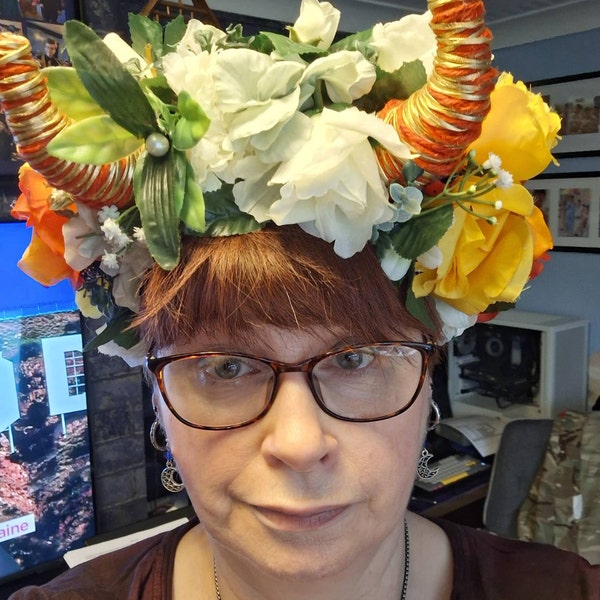 Mermaid Crown ,siren Shell Headdress,mermaid Horned Headdress,shell ...