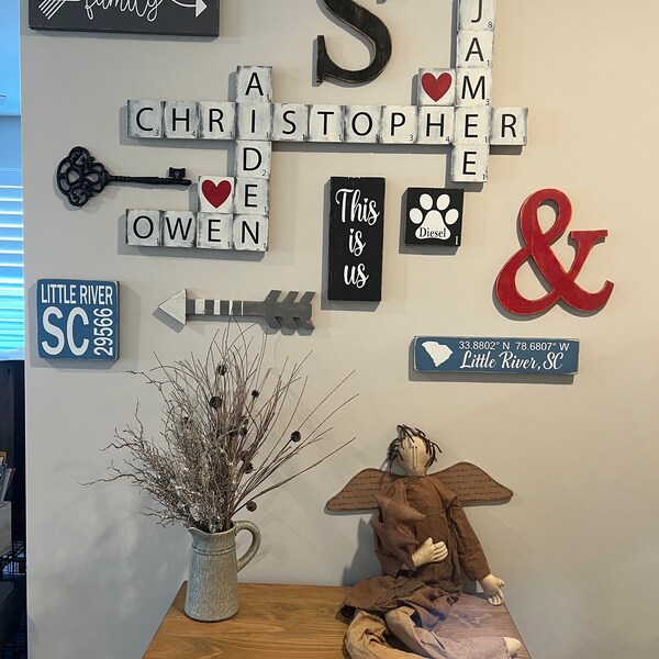 Large Key Wall Decor, Rustic Key Wall Decor, Key Decor, Farmhouse ...