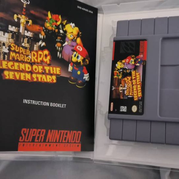 Super Mario RPG - SNES Horizontal Case - No Game - Replacement Storage ...