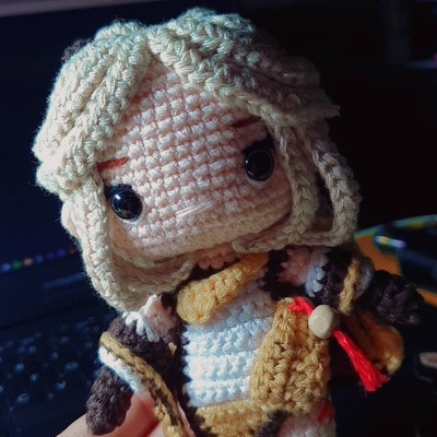 Crochet PDF Pattern: zhongli Chibi Amigurumi - Etsy