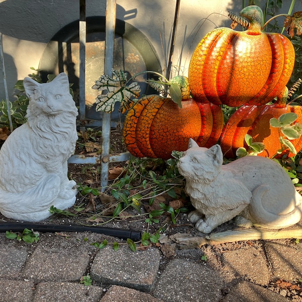 Cat Statue - Sterling Statuary | Handmade Brand New Solid Concrete ...