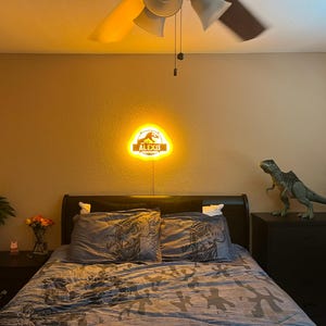 Custom Bass Fishing Sign, Personalized Fishing Neon LED Metal Wall Art ...