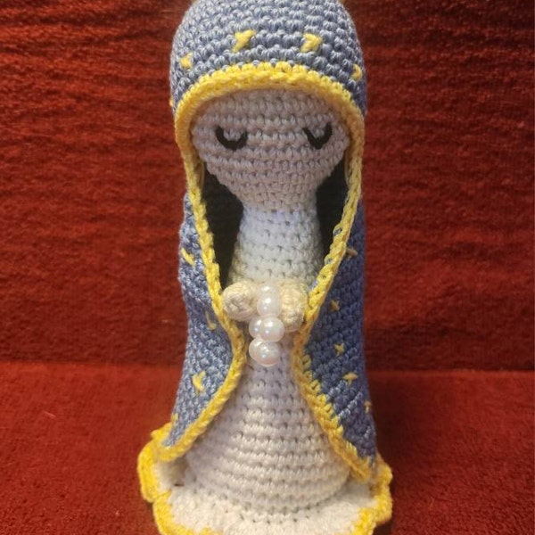 PATTERN: Blessed Virgin Mary Crochet Amigurumi, Virgin Mary Amigurumi ...