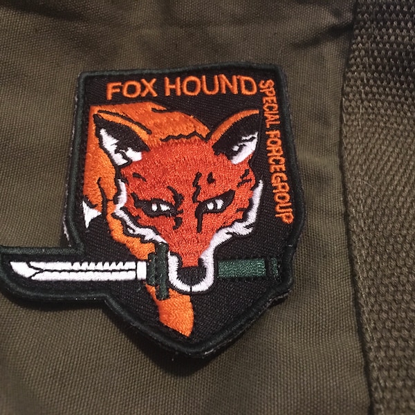 FOXHOUND Special Forces Patch Metal Gear Solid Video Gamer Cosplay Hook ...