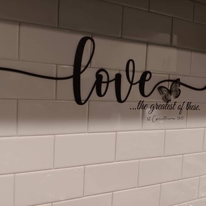 Family Metal Word Art Honey Script Word Art Indoor Outdoor Family Metal ...