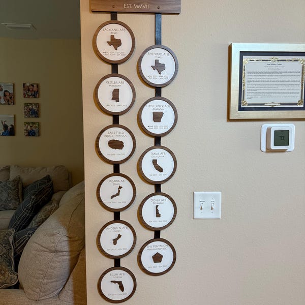 Deployment Countdown Calendar Military Homecoming Gift Wooden Military ...