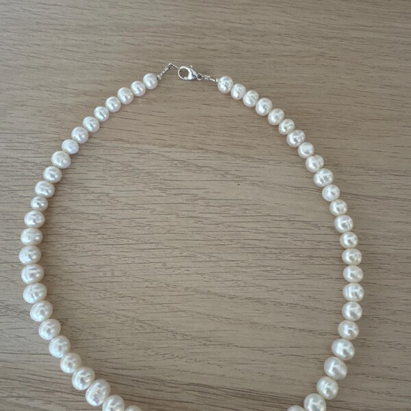 Pink Pearl Necklace - Large Statement Pearl Necklace, Extra Large ...