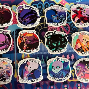 Undertale Multiverse-star Sanses Squad Meme Stickers Die Cut Sticker ...