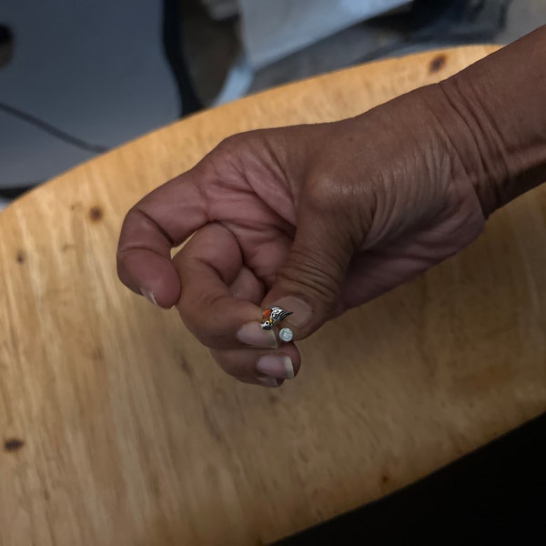 Robin Bird Earrings, Minimalist Sterling Silver Studs, Handmade ...
