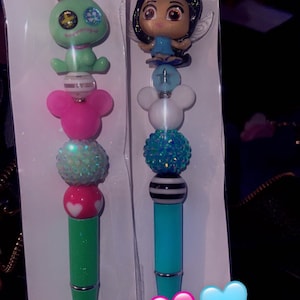Lilo and Stitch Inspired Autograph Pen, Beaded Ballpoint Pen With ...
