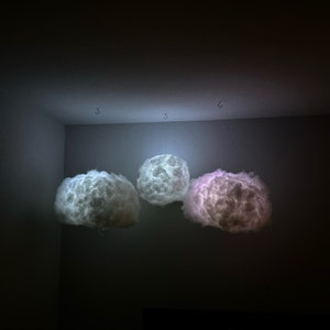 SET OF THREE Cloud Lights, Hanging Cloud, Night Light, Clouds, Christmas Gift, Led Light ...