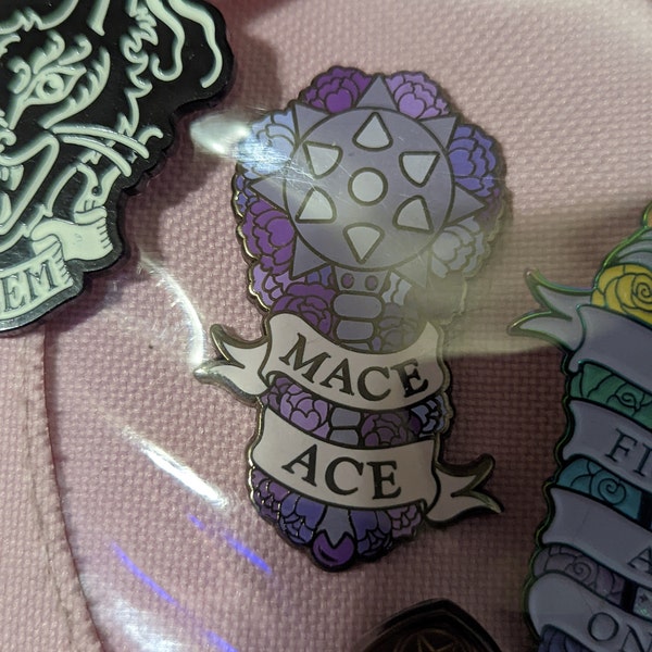 Mace Ace Enamel Pin - Etsy