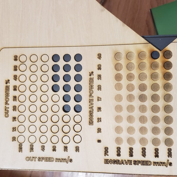 Laser Test Files | Material Test Card Lightburn | Cut & Engrave Test ...