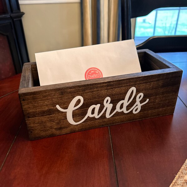 Rustic Wood Wedding Card Box, Bridal Shower or Baby Shower Decoration ...
