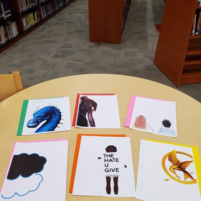 YA Lit Books Gallery Wall Classroom Decor, Middle School, High School ...