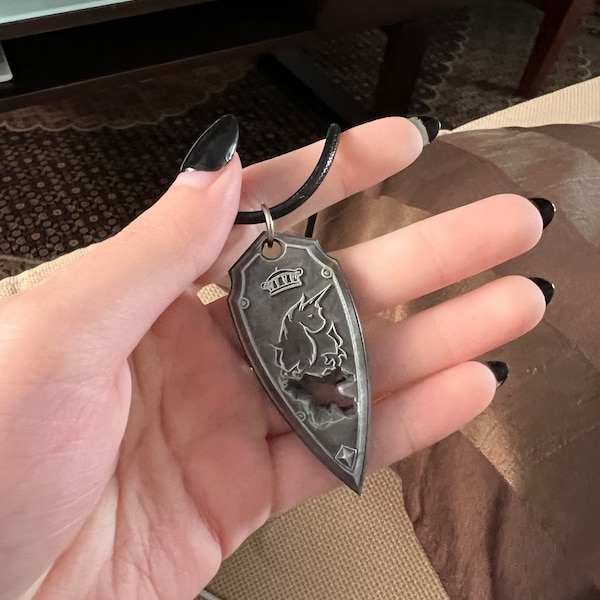 FFXIV Haurchefant Greystone Shield Pendant Keychain- Shadowbringers ...