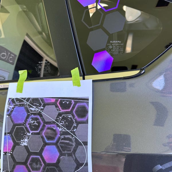 Hexagon / Honeycomb JDM Car Decal Sticker 2 Inch / Hex Side Vehicle ...