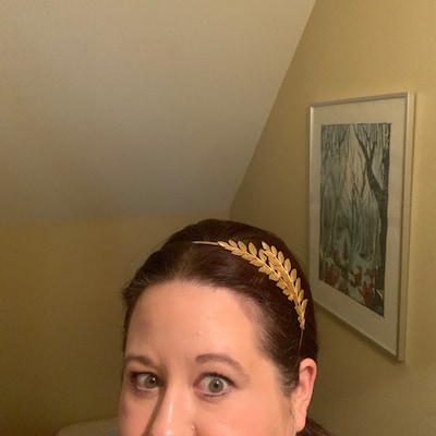 Greek Goddess Headpiece, Gold Laurel Leaf Headband, Grecian Crown ...