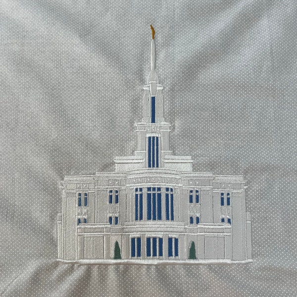 Payson Utah Temple Embroidery Machine Design - Etsy