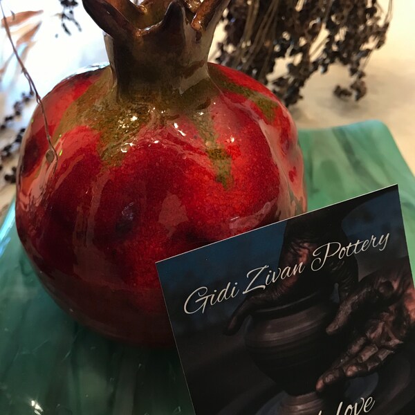 Red Pottery Pomegranate: Handmade Ceramic Israeli Home Decor - Etsy