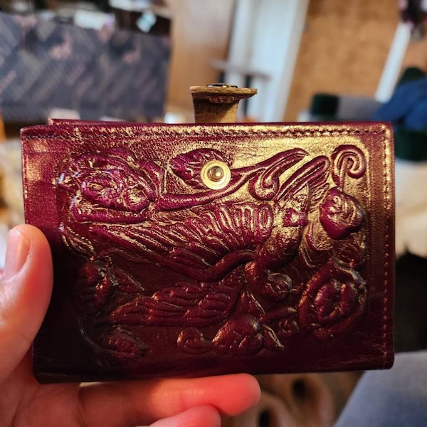 Leather Vintage Style Women's Wallets • Retro Style Wallet ...